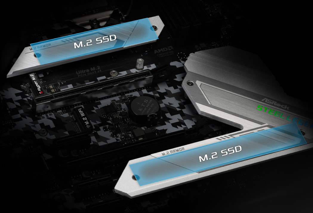 Asrock Z490 Steel Legend LGA 1200 Z490 Chipest Motherboard | Novatech